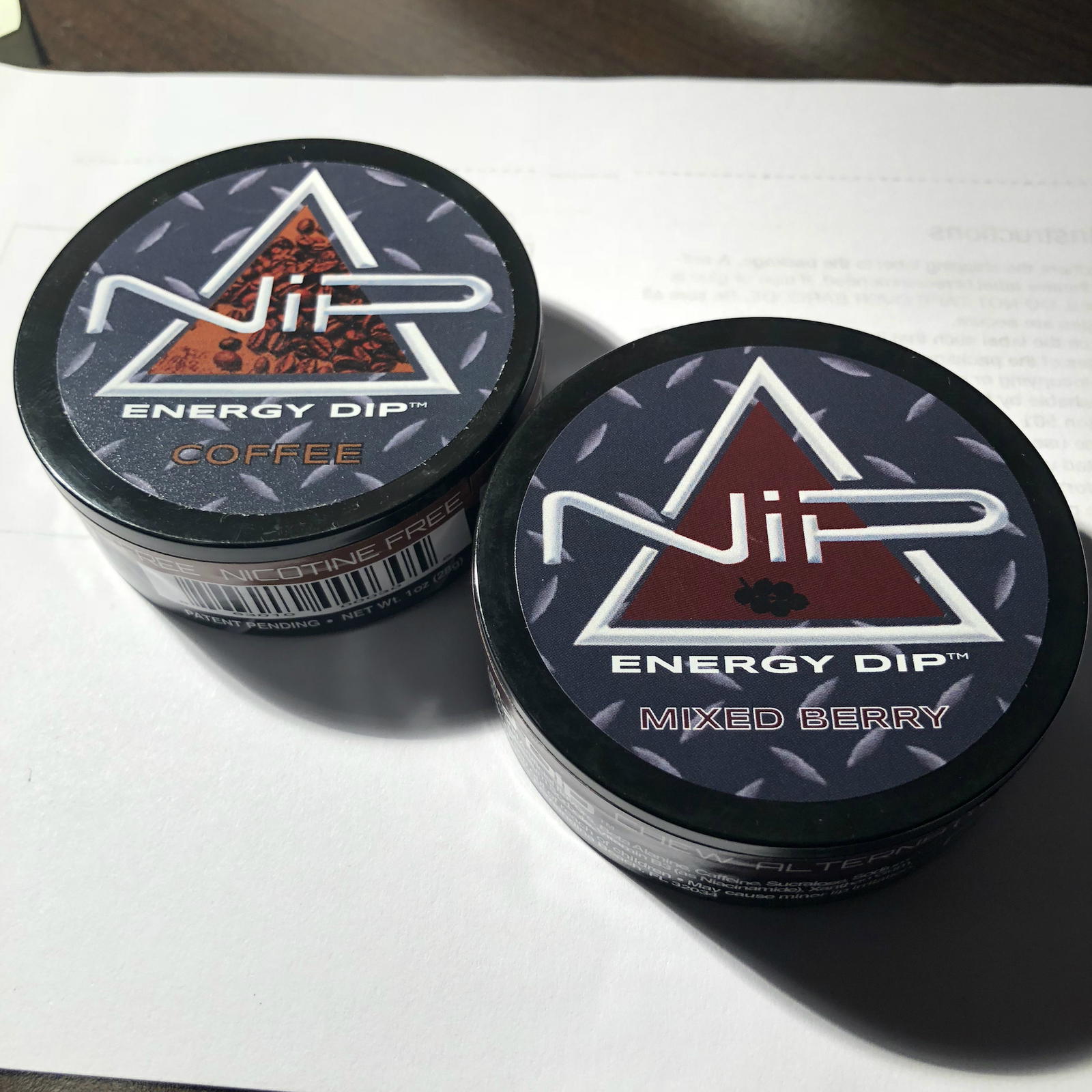 Nip Energy Dip New Flavor Review - Mixed Berry and Coffee - KillTheCan.org