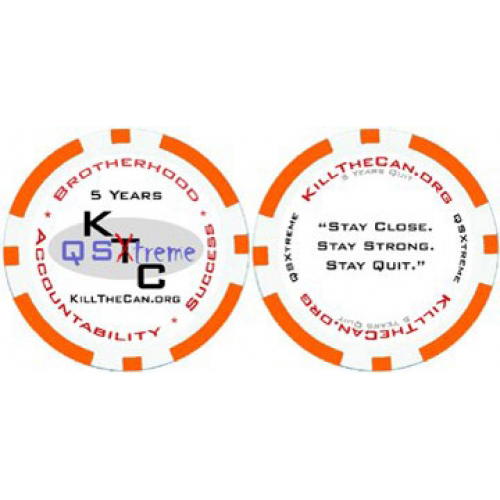 5 Year Milestone Chip - KillTheCan.org