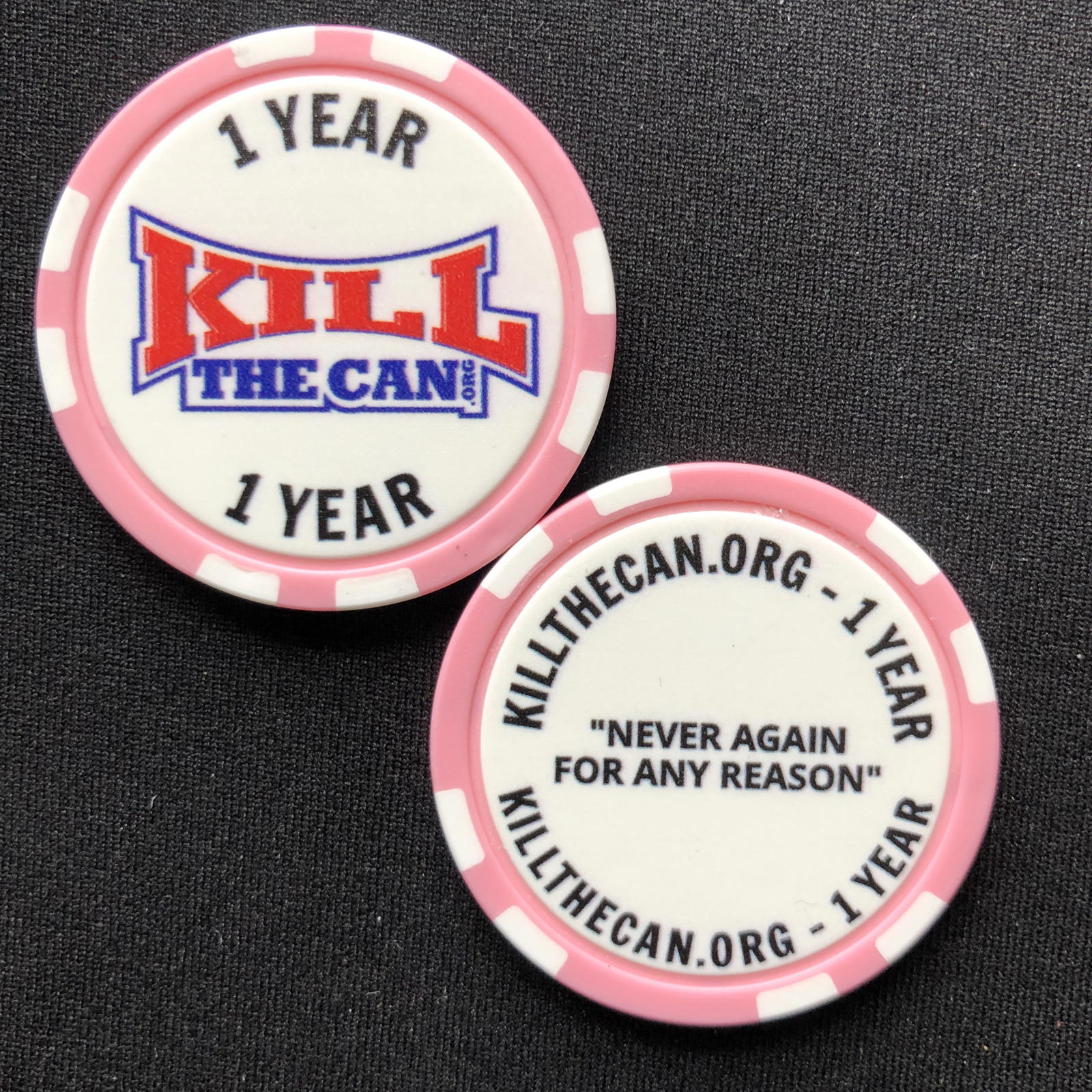 1 Year Milestone Chip – KillTheCan.org