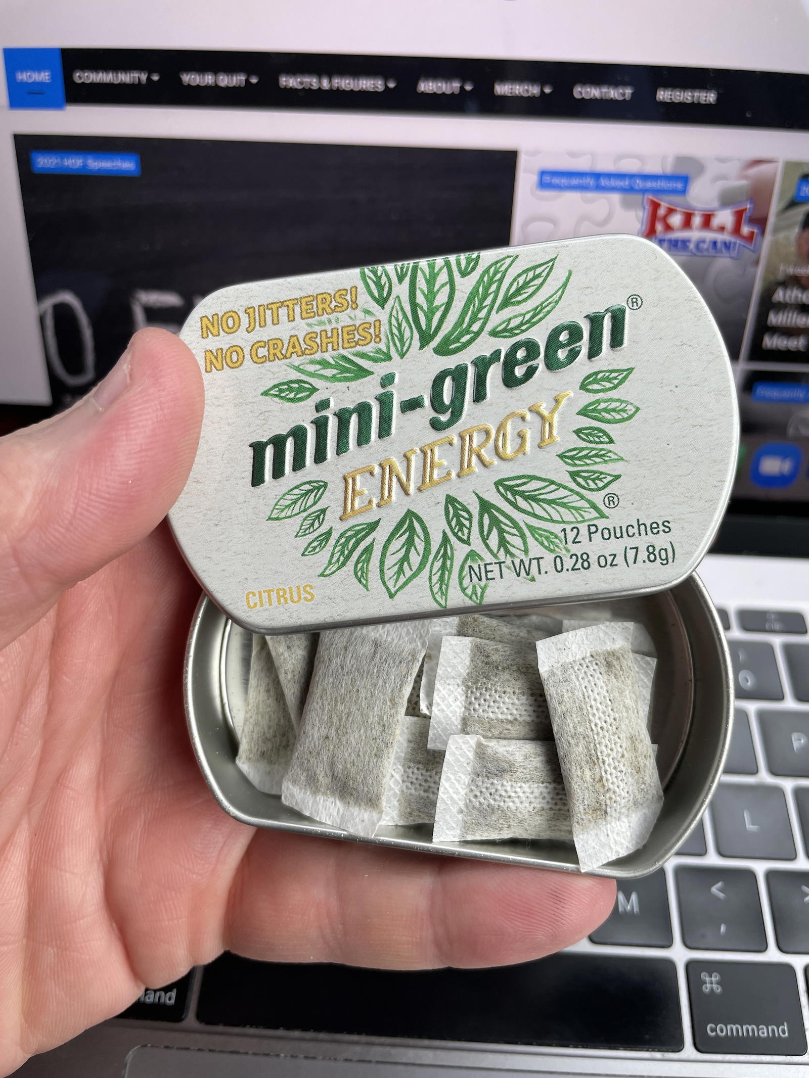 Mini-Green Organic Energy Pouch Packaging Update - KillTheCan.org
