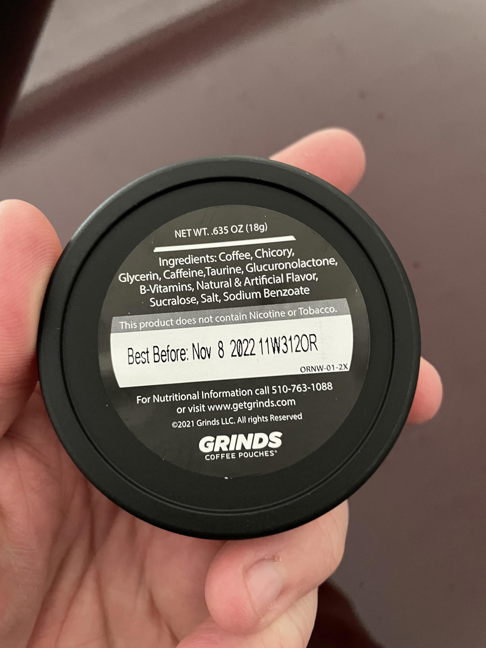 Grinds Coffee Pouches - Orange Citrus 2X Caffeine Review - KillTheCan.org