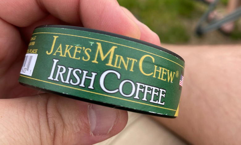 Jake's Mint Chew Irish Coffee Pouches - KillTheCan.org
