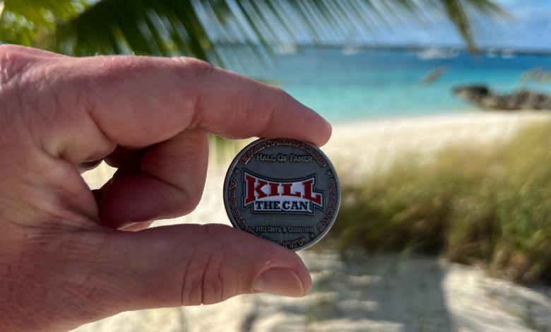 bg124wpd Quitting Dip in Exuma, Bahamas - KillTheCan.org