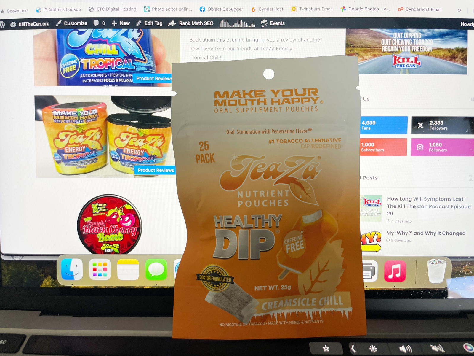 TeaZa Creamsicle Chill Pouches Review - KillTheCan.org